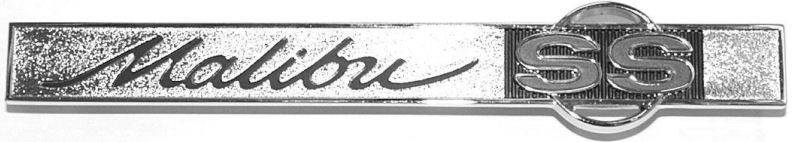 TRUNK EMBLEM - MALIBU SS - Lutty's Chevy Warehouse - Lutty's Chevy ...