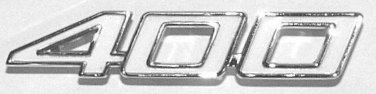 FENDER EMBLEM ~400~ - Lutty's Chevy Warehouse - Lutty's Chevy Warehouse