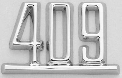 FENDER EMBLEM - 409 - Lutty's Chevy Warehouse - Lutty's Chevy Warehouse
